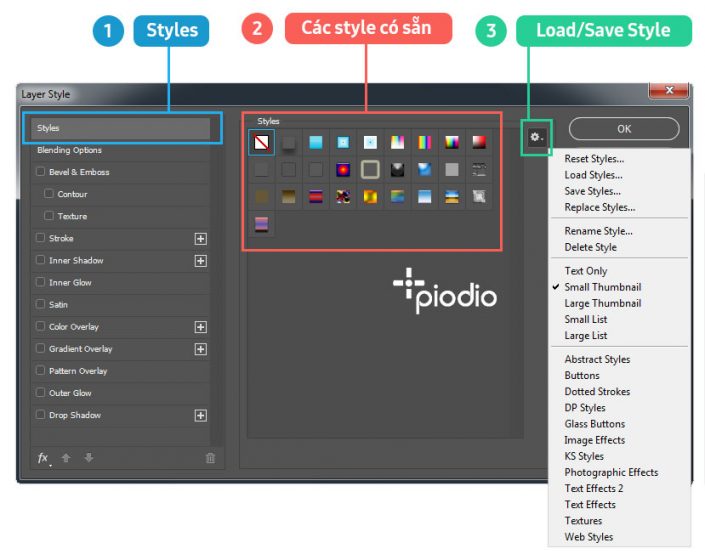 [6] Cách sử dụng Layer style trong Photoshop - Piodio
